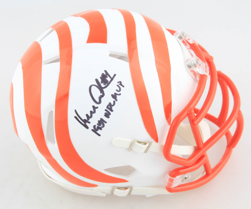 Ken Anderson Signed Bengals Matte White Speed Mini-Helmet Inscribed ...