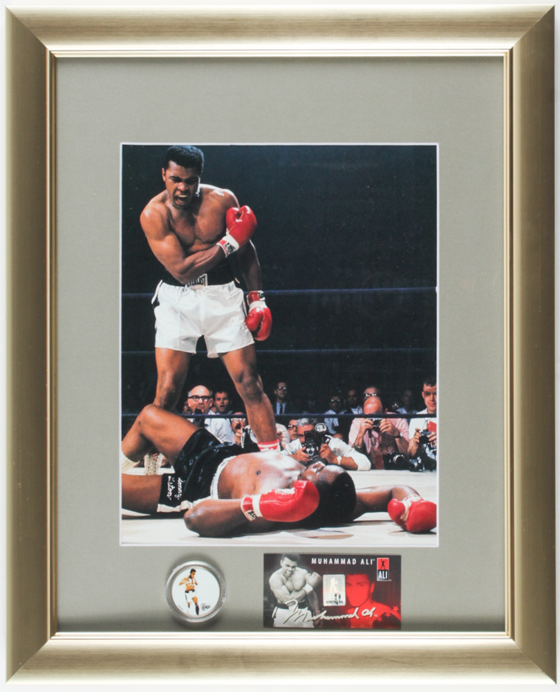Muhammad Ali 13x16 Custom Framed Photo Display with Colorized Half ...