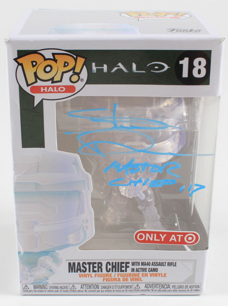 Steve Downes Signed "Halo" Master Chief with MA40 Assault Rifle In ...