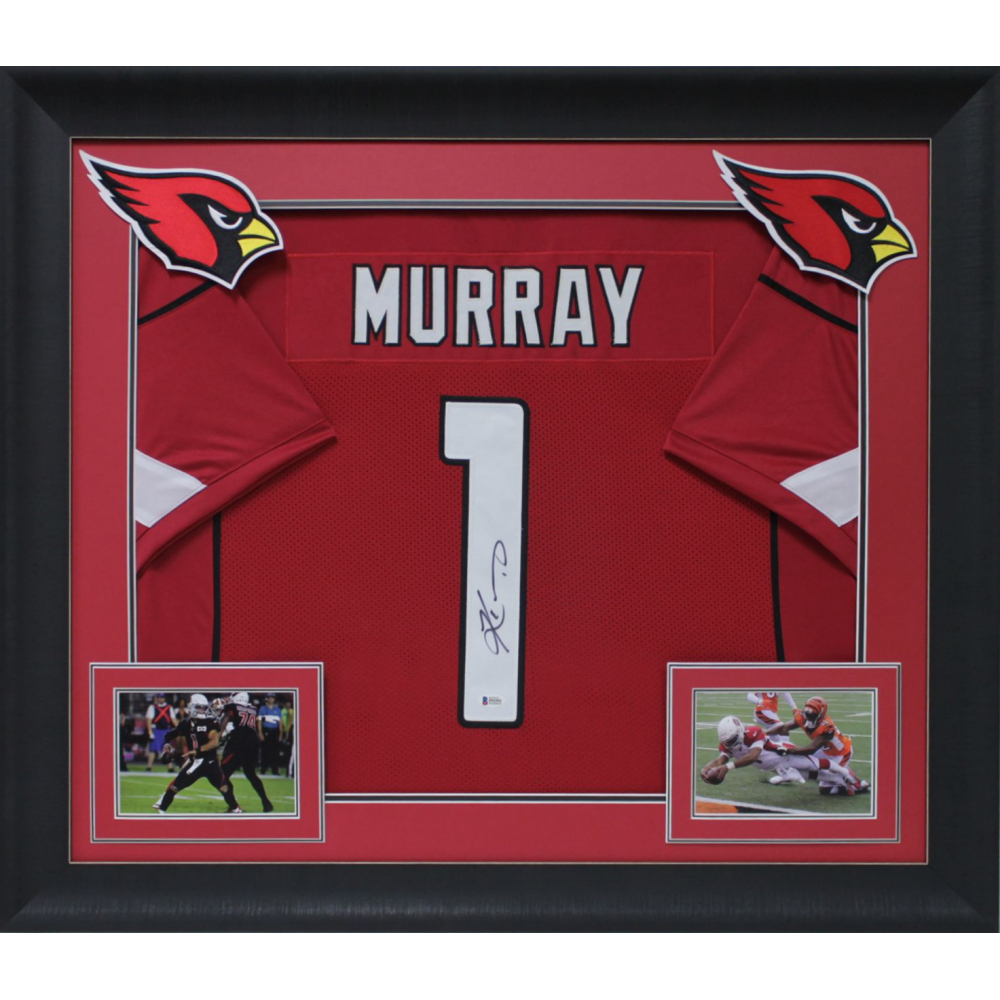 Kyler Murray Signed Custom Framed Jersey Display (Beckett) | Pristine ...