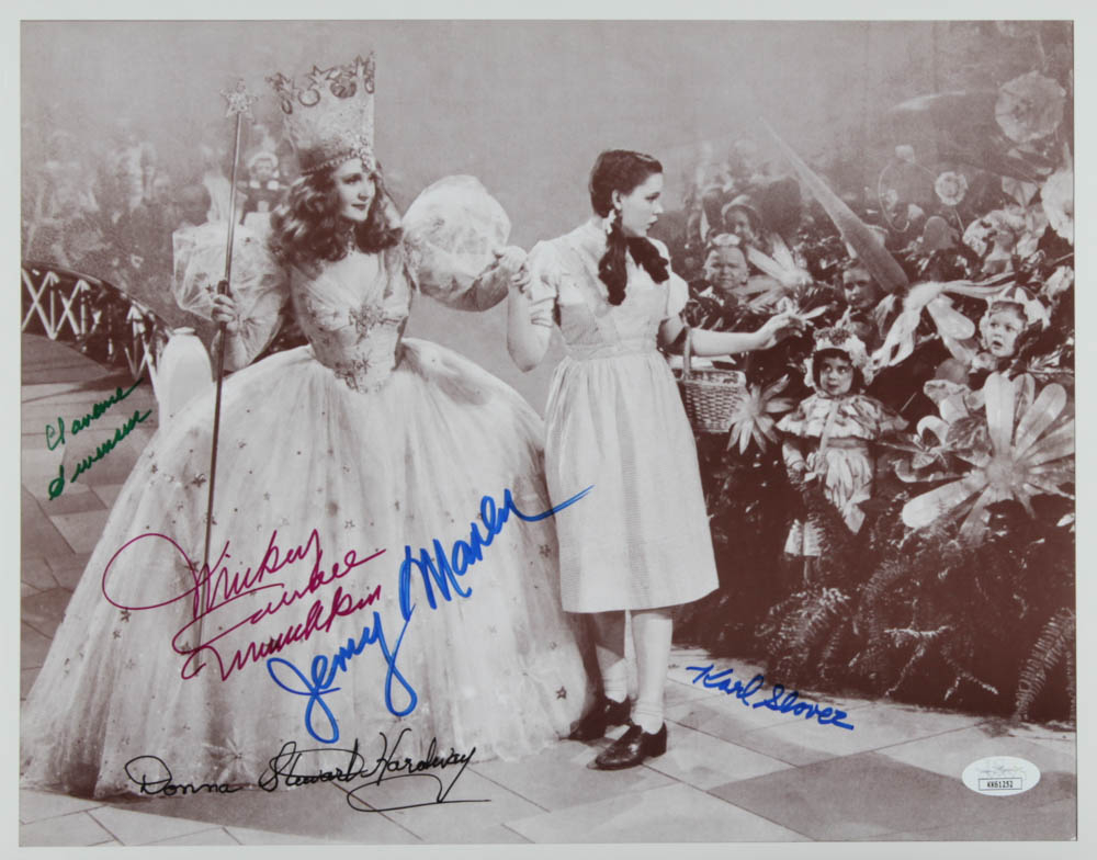 "The Wizard of Oz" 11x14 Photo Signed by (5) with Clarence Swensen ...