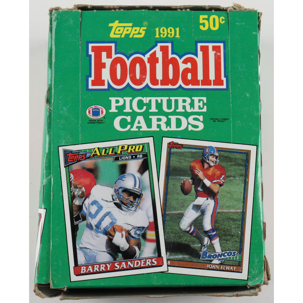 1991 Topps Football Wax Box With (36) Packs (see Description