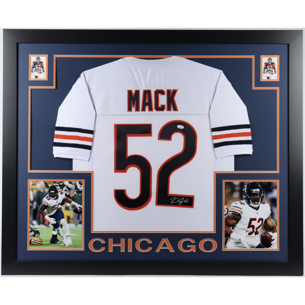 Khalil Mack Signed 35x43 Custom Framed Jersey (JSA COA) | Pristine Auction