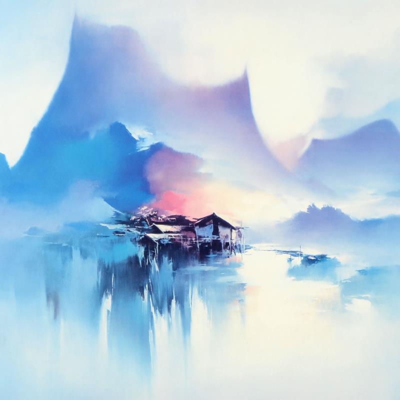 H. Leung Signed "Shangri-La" LE 38x31 Custom Framed Giclee (PA ...