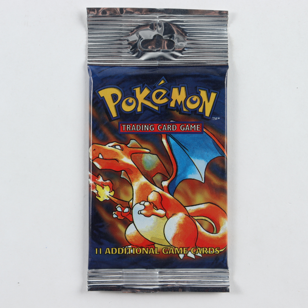 Pokemon Base Set Charizard Booster Pack with (11) Cards | Pristine Auction