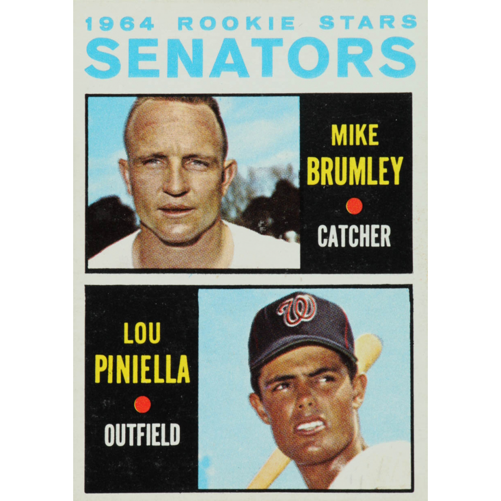 Mike Brumley / Lou Piniella 1964 Topps #167 Rookie Stars RC | Pristine ...