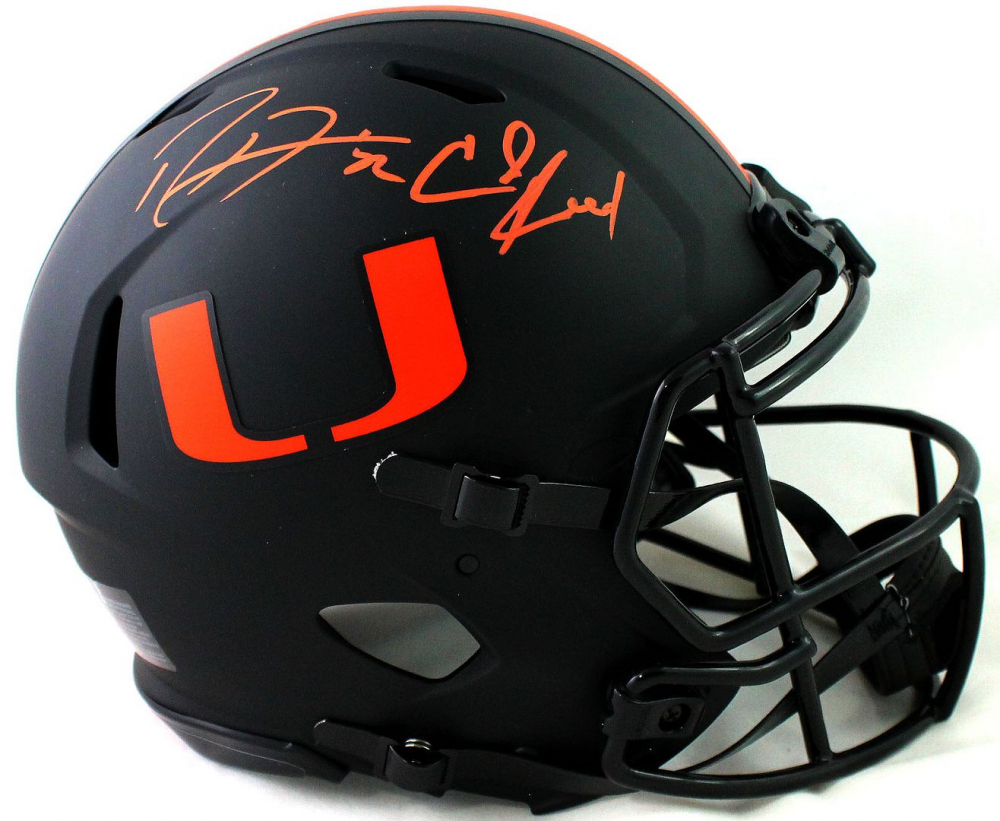 Ray Lewis & Ed Reed Signed Miami Hurricanes Full-Size Authentic On ...