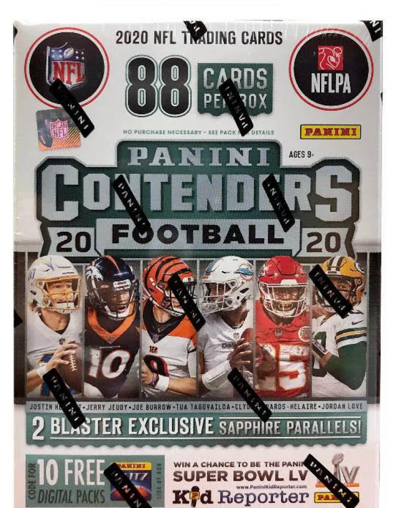 2020 Panini Contenders Football Fanatics Exclusive Blaster Box of (88 ...