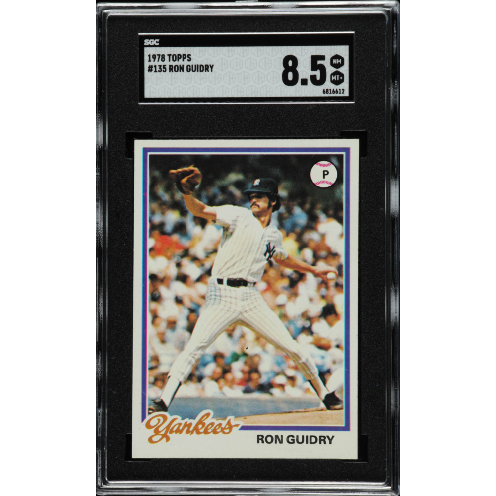 Ron Guidry 1978 Topps #135 DP (SGC 8.5) | Pristine Auction