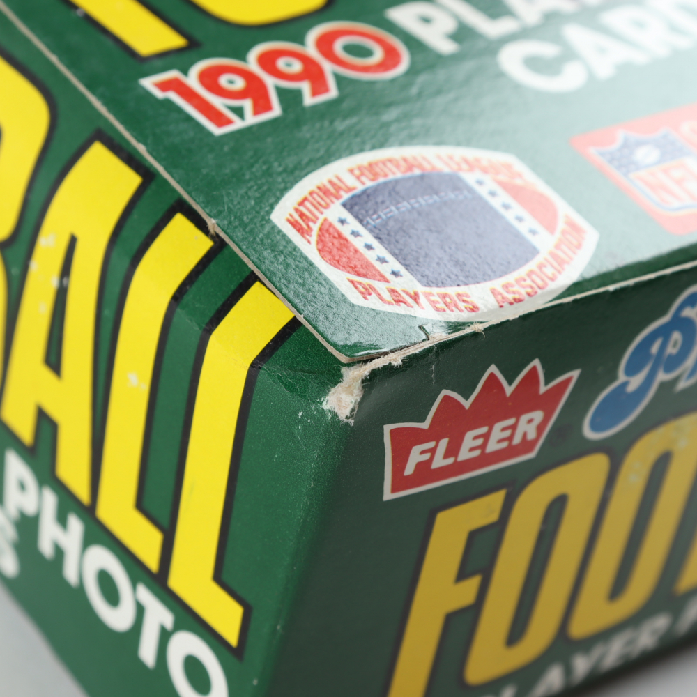 1990 Fleer Football Card Box with (36) Packs (See Description ...