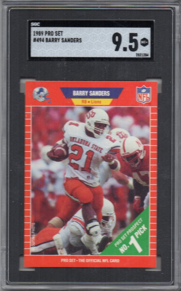 Barry Sanders 1989 Pro Set #494 RC (SGC 9.5) | Pristine Auction