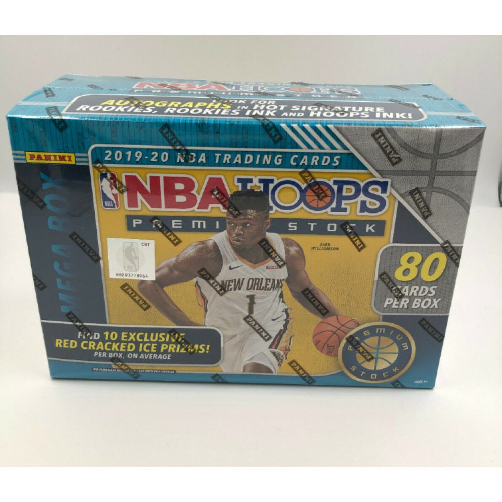 2019-20 NBA Hoops Premium Stock Basketball Mega Box with (80) Cards ...