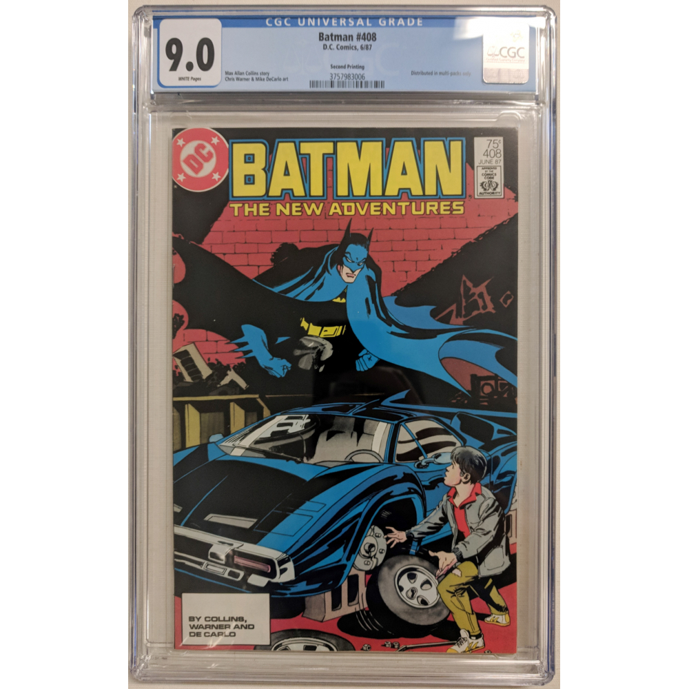 1987 "Batman" Issue #408 Marvel Comic Book (CGC 9.0) | Pristine Auction
