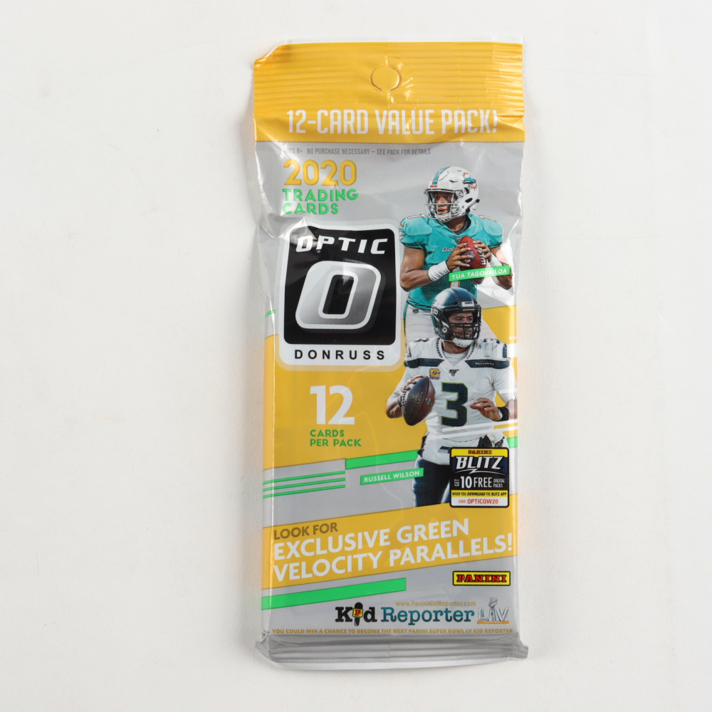 2020 Panini Donruss Optic NFL Football Cello Pack with (12) Cards ...