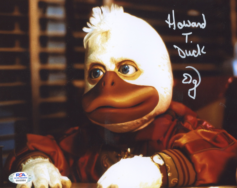 Ed Gale Signed "Howard The Duck" 8x10 Photo Inscribed "Howard T. Duck ...