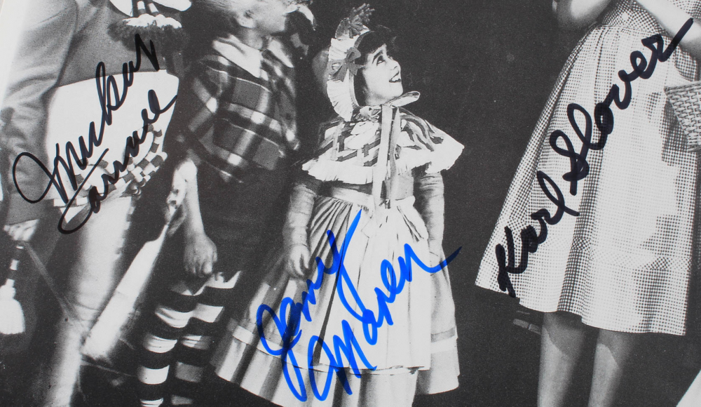 "The Wizard Of Oz" 11x15 Photo Cast-Signed by (4) with Donna Stewart ...