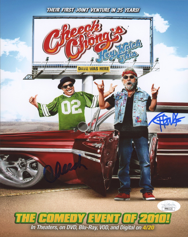 Cheech Marin & Tommy Chong Signed "Hey Watch This" 8x10 Movie Poster ...