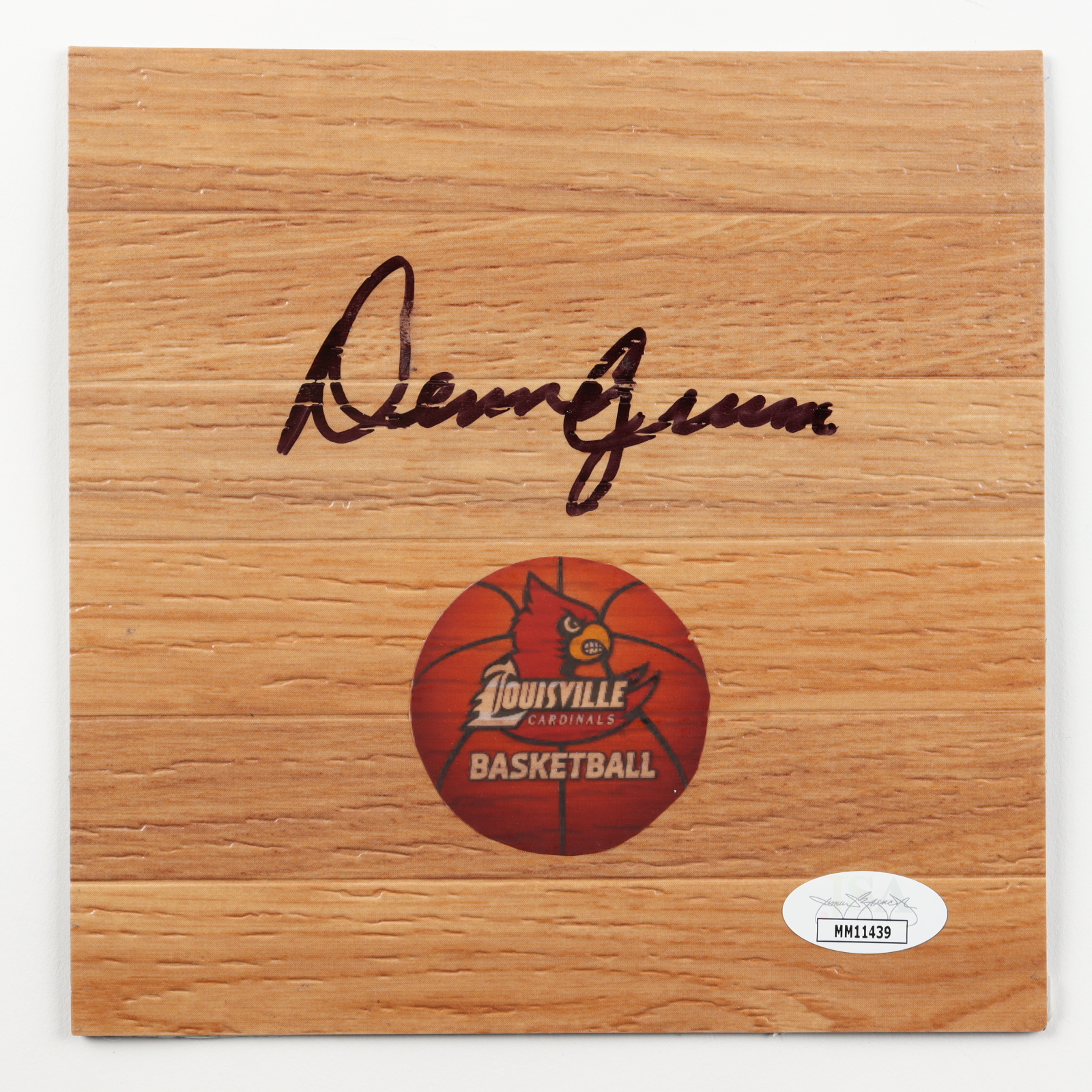 Denny Crum Signed Louisville Cardinals 6x6 Floor Piece (JSA COA ...