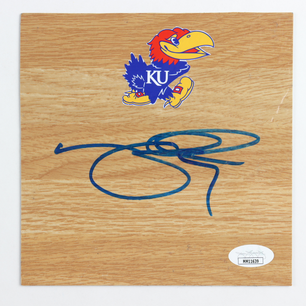 Nick Collison Signed Kansas Jayhawks 6x6 Floor Piece (JSA COA ...