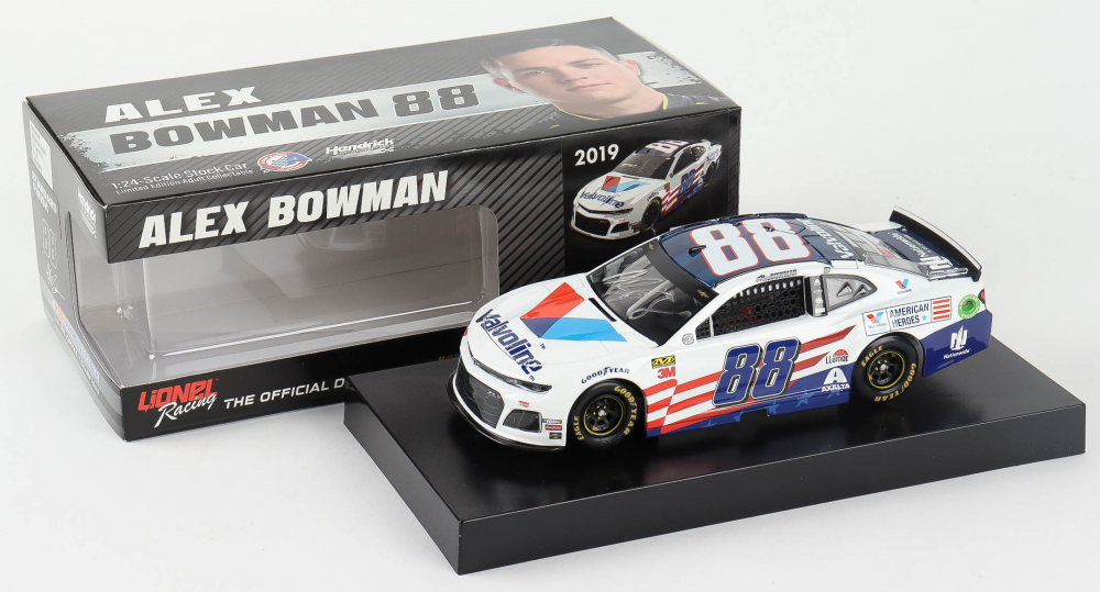 Alex Bowman Signed 2019 NASCAR #88 Valvoline Patriotic - 1:24 Premium ...