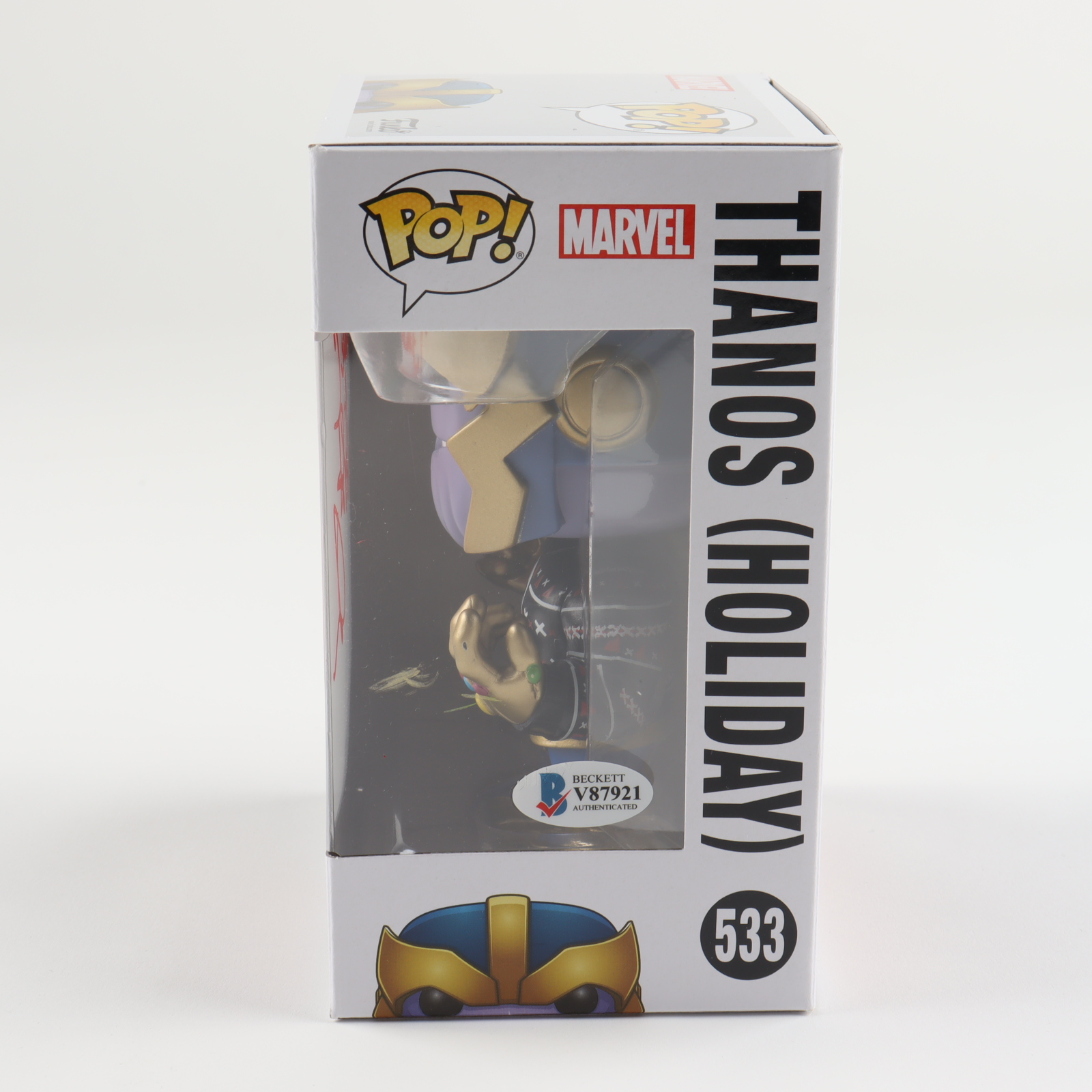 Isaac C. Singleton Jr. Signed Marvel #533 "Thanos (Holiday)" Funko Pop ...