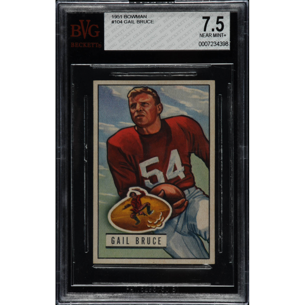 Gail Bruce 1951 Bowman #104 (BGS 7.5) | Pristine Auction