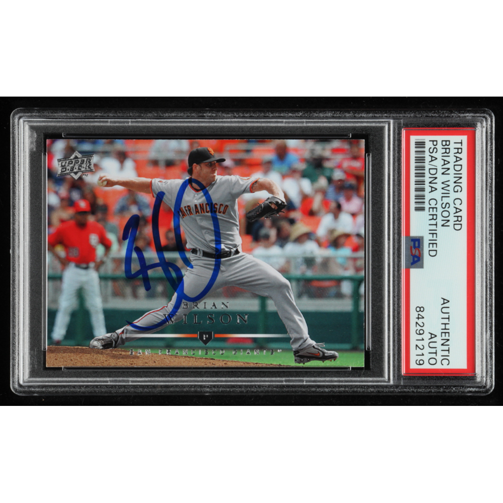 Brian Wilson Signed 2008 Upper Deck #641 (PSA Encapsulated) | Pristine ...