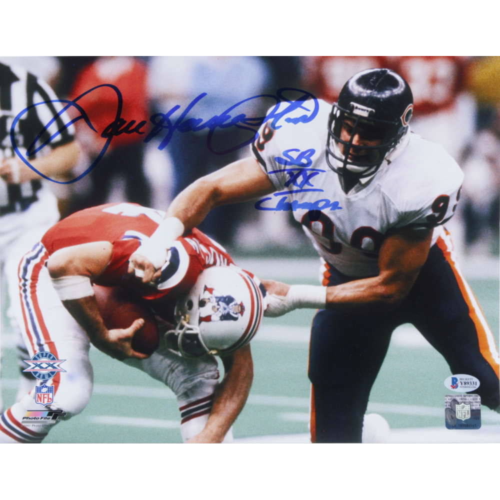 Dan Hampton Signed Bears 11x14 Photo Inscribed "SB XX Champs" (Beckett ...