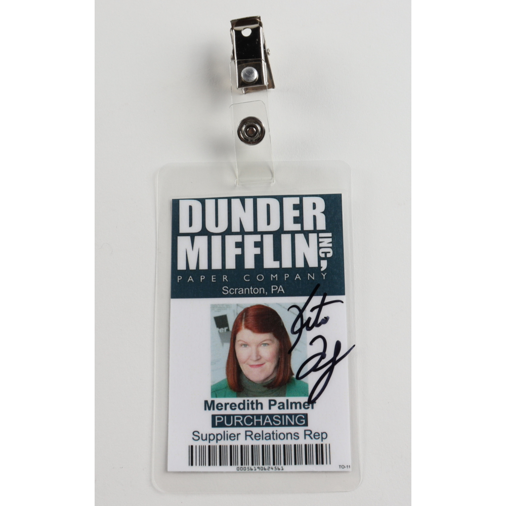 Kate Flannery Signed "The Office" Prop ID Badge (PSA COA) | Pristine ...