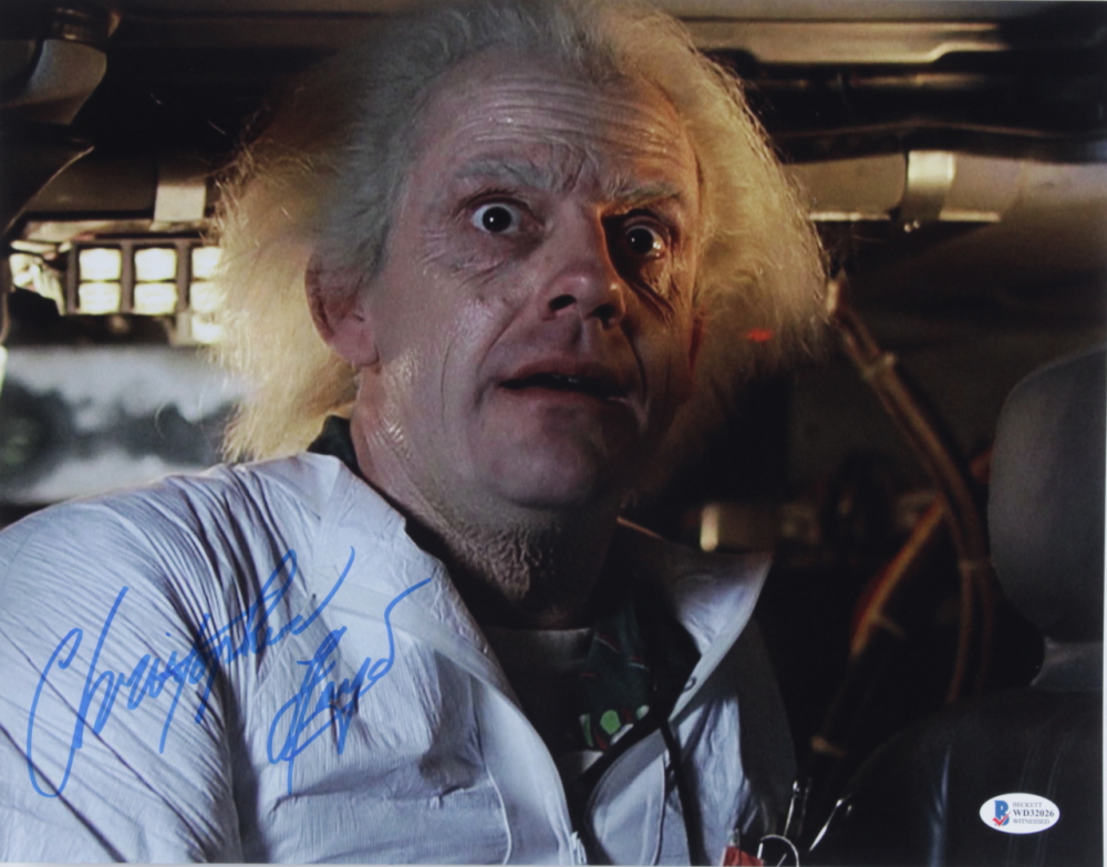 Christopher Lloyd Signed "Back to the Future" 11x14 Photo (Beckett COA ...