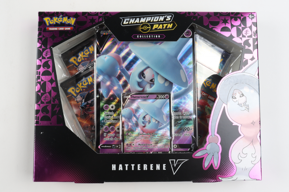 Pokemon Champion's Path Hatterene Collection Box | Pristine Auction