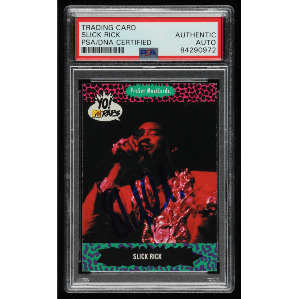 Slick Rick Signed 1991 YO! MTV Raps Complete Series #72 (PSA ...