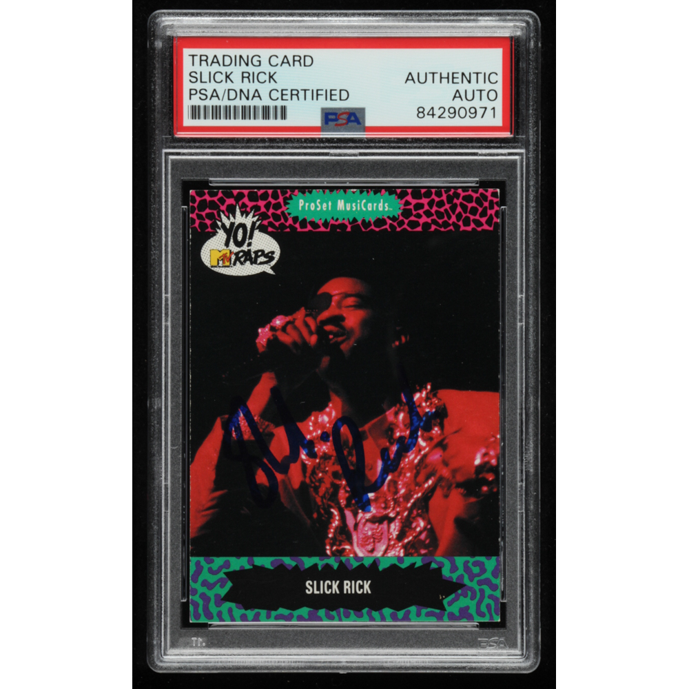 Slick Rick Signed 1991 YO! MTV Raps Complete Series #72 (PSA ...