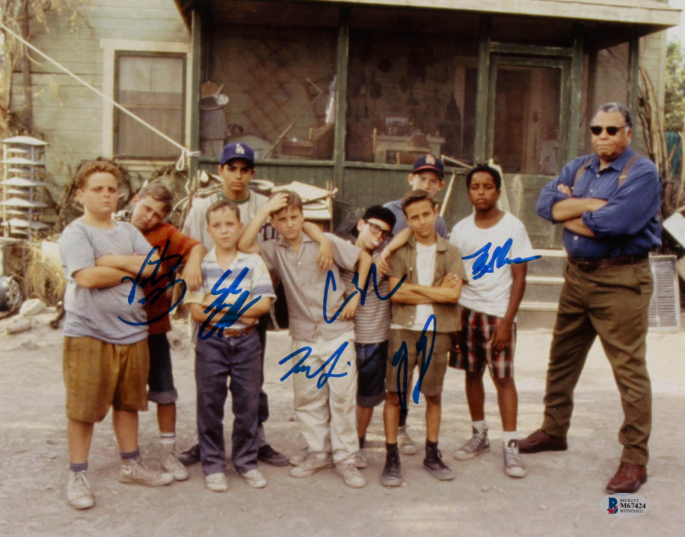 "The Sandlot" 11x14 Photo Cast-Signed by (6) with Tom Guiry, Marty York ...