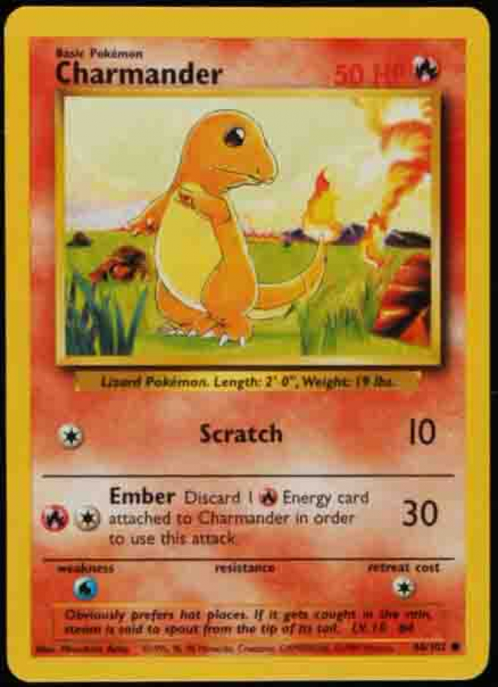 Charmander 1999 Pokemon Base Shadowless #46 | Pristine Auction