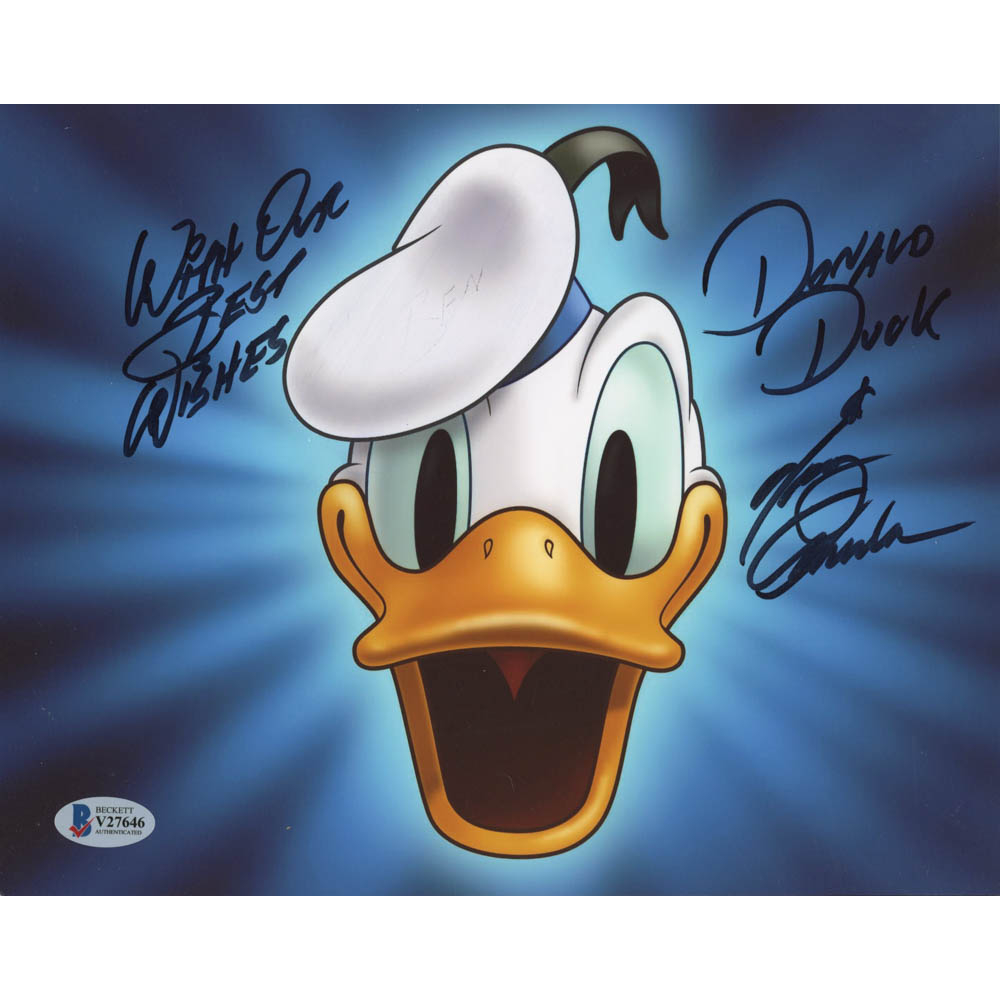 Tony Anselmo Signed "Donald Duck" 8x10 Photo Inscribed " With Our Best ...