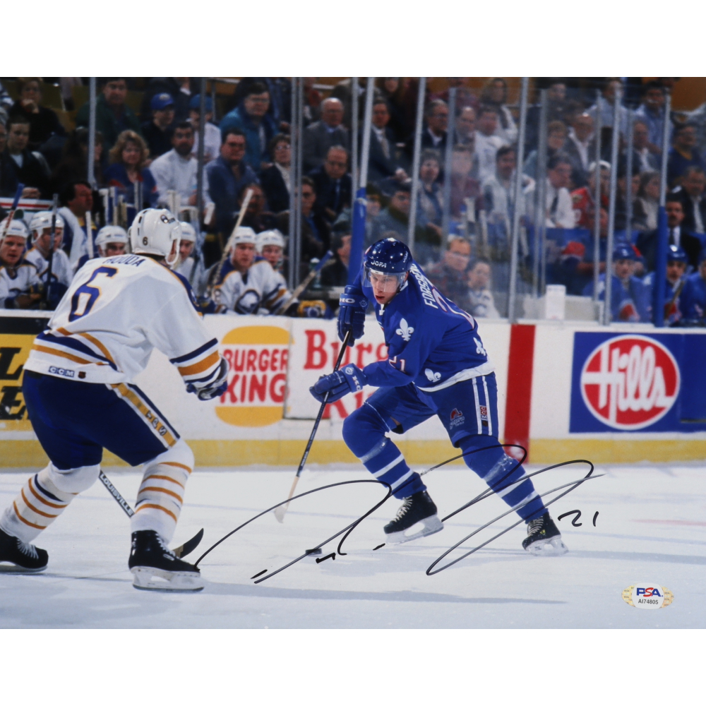 Peter Forsberg Signed Nordiques 11x14 Photo (PSA COA) | Pristine Auction