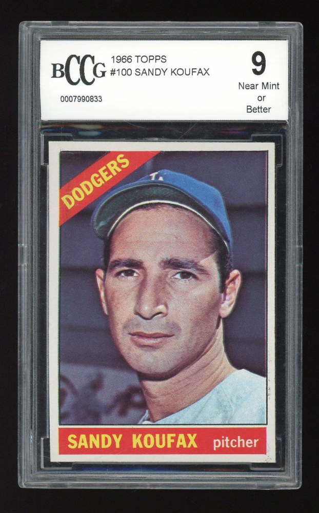 Sandy Koufax 1966 Topps #100 (BCCG 9) | Pristine Auction