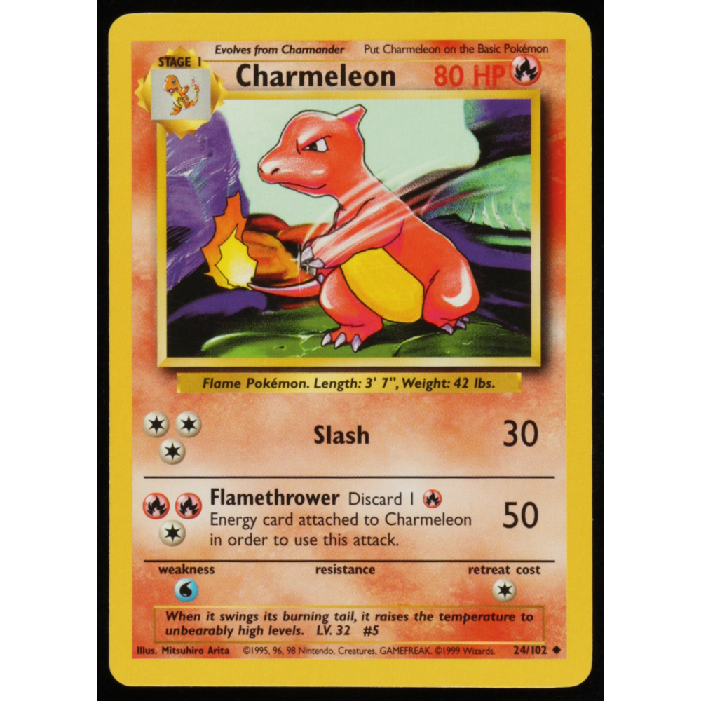 Charmeleon 1999 Pokemon Base Set Unlimited #24 | Pristine Auction