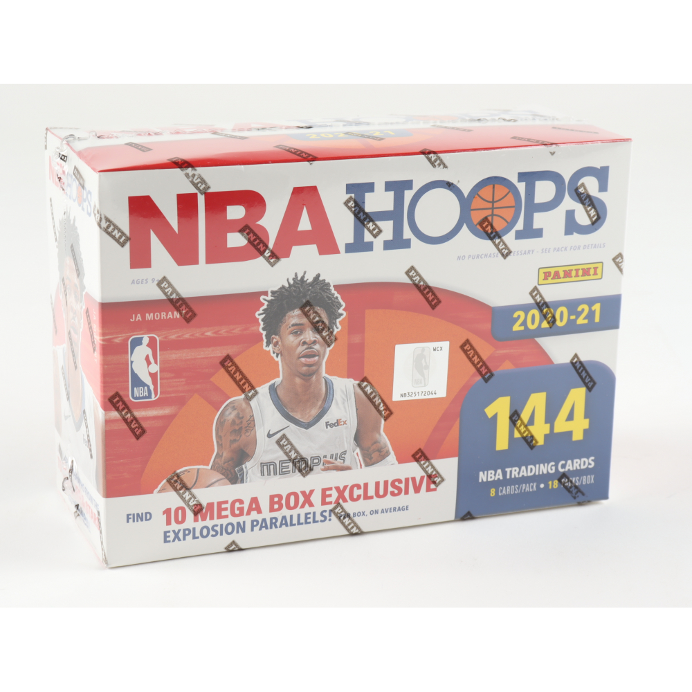 2020-21 NBA Hoops Premium Stock Basketball Mega Box with (18) Packs ...