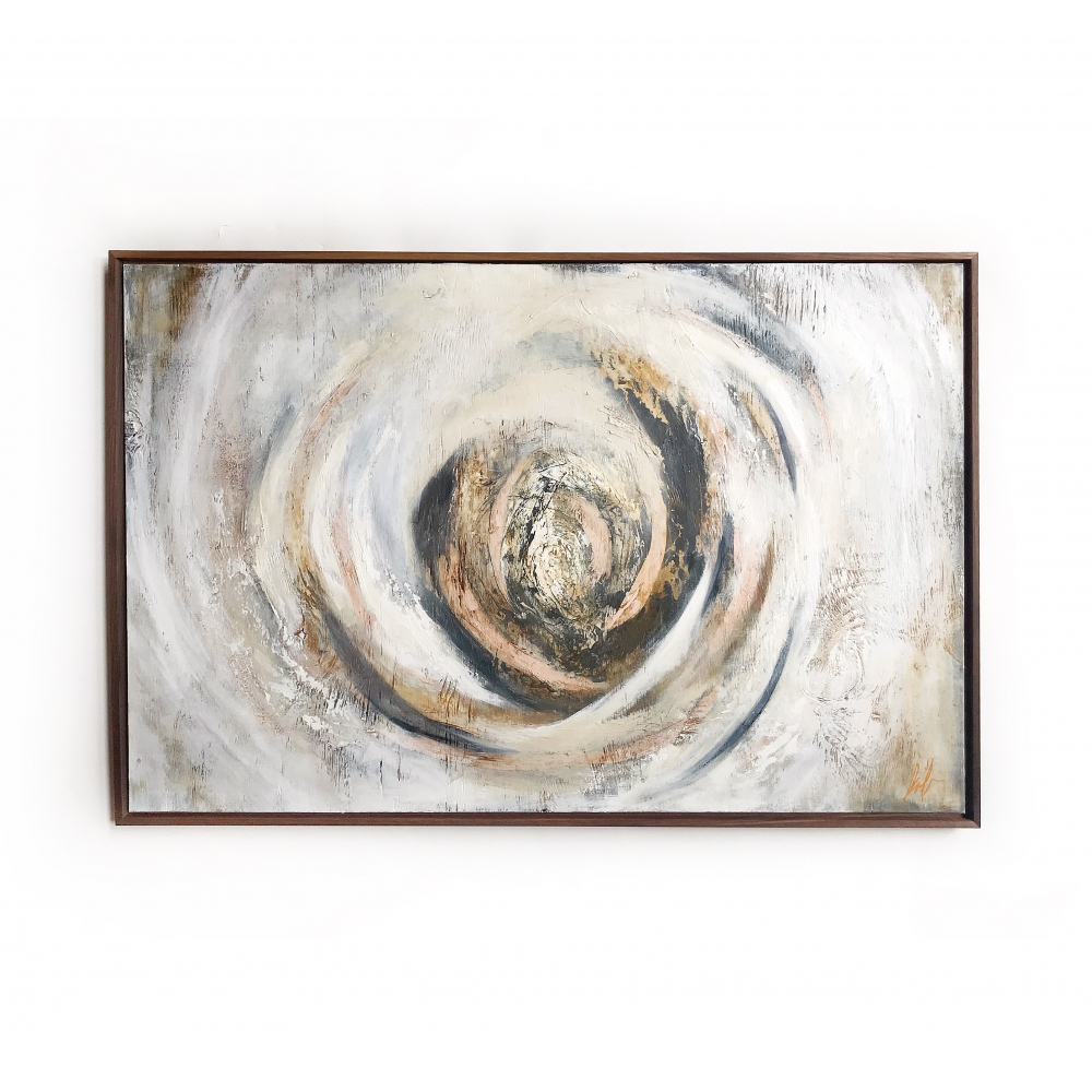 Kobie Moore Signed "A Heart That is Loved" 30x45 Mixed Media on Wood ...