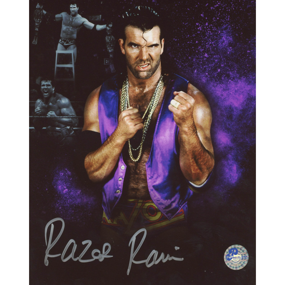 Razor Ramon Signed WWE 8x10 Photo (Pro Player Hologram) | Pristine Auction