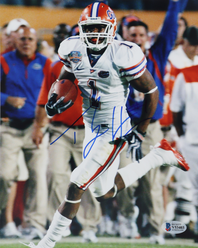Percy Harvin Signed Florida Gators 8x10 Photo (Beckett COA) | Pristine ...