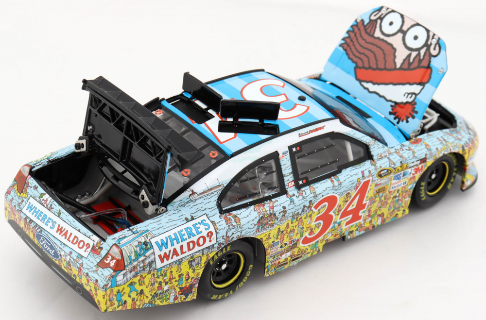 David Ragan Signed LE #34 "Where's Waldo?" 2012 Fusion 1:24 Scale Stock ...