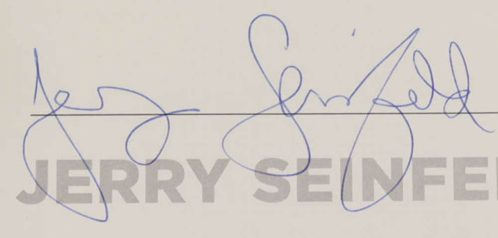 Jerry Seinfeld Signed "Is This Anything?" Hardcover Book (PSA COA ...