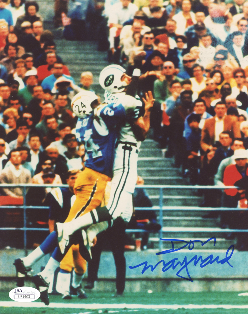 Don Maynard Signed Jets 8x10 Photo (JSA COA) | Pristine Auction