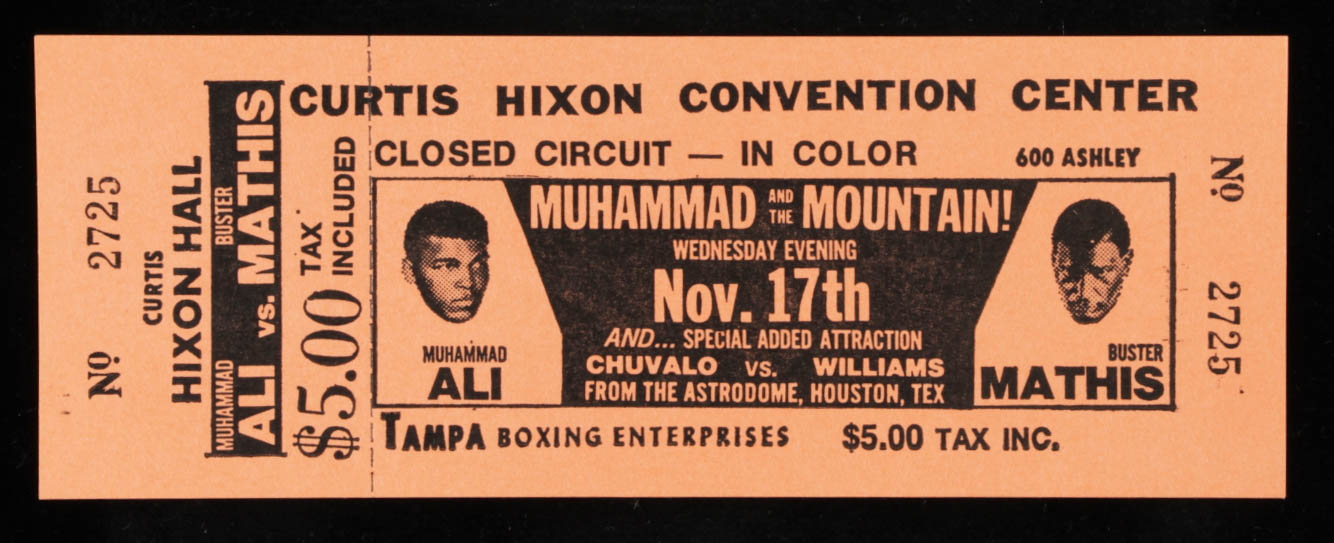 1971 Muhammad Ali vs. Buster Mathis Curtis Hixon Convention Center ...