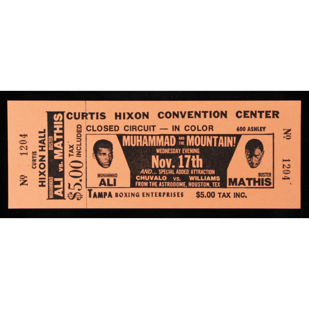 1971 Muhammad Ali vs. Buster Mathis Curtis Hixon Convention Center ...