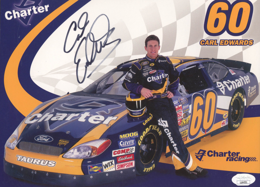 Carl Edwards Signed NASCAR 8x10 Photo (JSA COA) | Pristine Auction