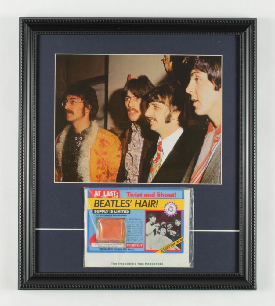 "The Beatles" 15x17 Custom Framed Photo Display with Beatles Vintage ...